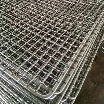 Stainless Steel Basket And Trays Galvanized Bbq Grill Net High ...