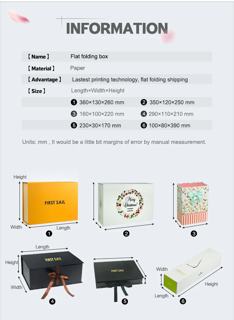 Glitter Luxury Paper Packaging Raffia Filled Flower Wig Cosmetic ...