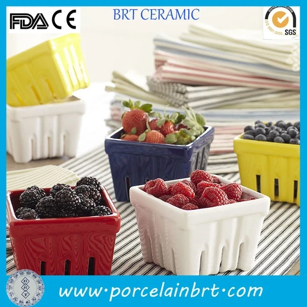 Eco-friendly Ceramic Fruit Baskets - Customizable Designs