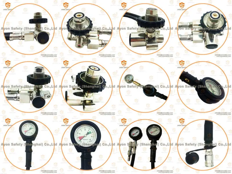 Firefighting Diving Two Way Output Pressure Reducer Regulator for SCBA ...