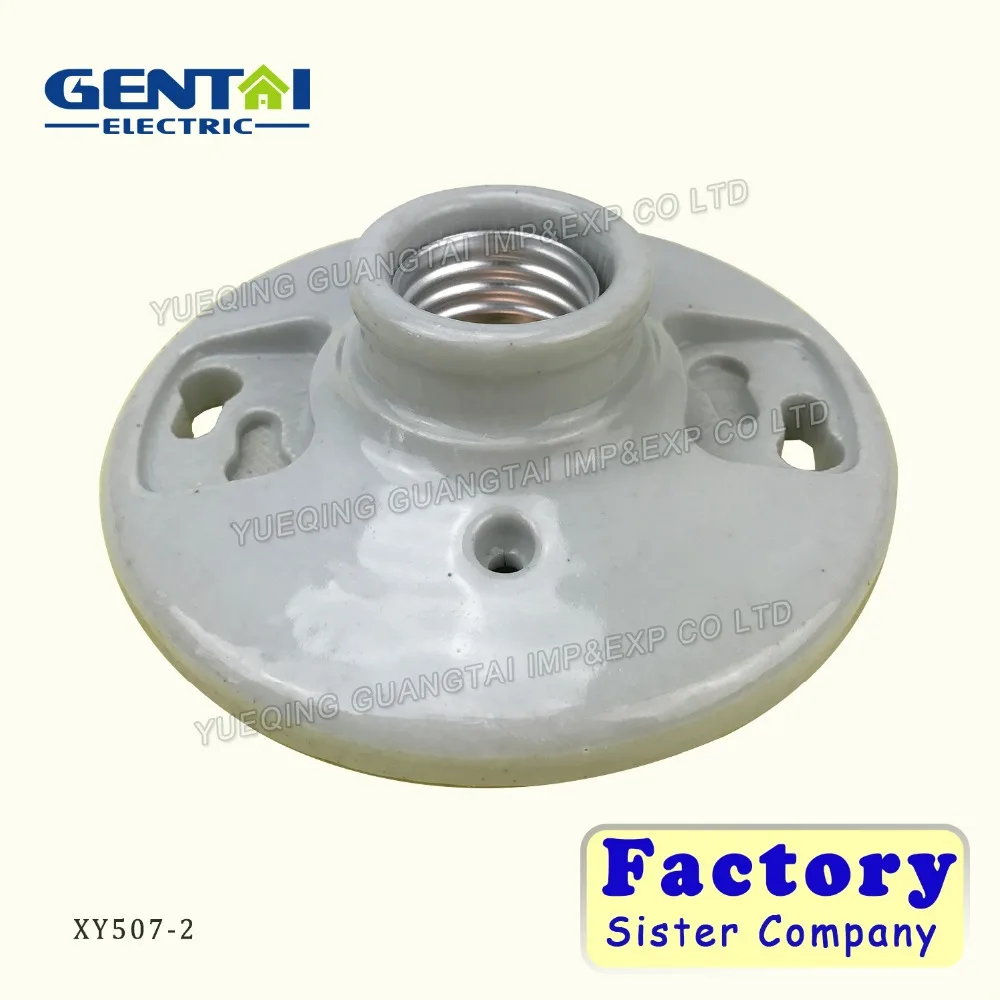 250V E27 Lamp Holder / E27 porcelain Lamp Socket / E27 ceramic Lamp ...