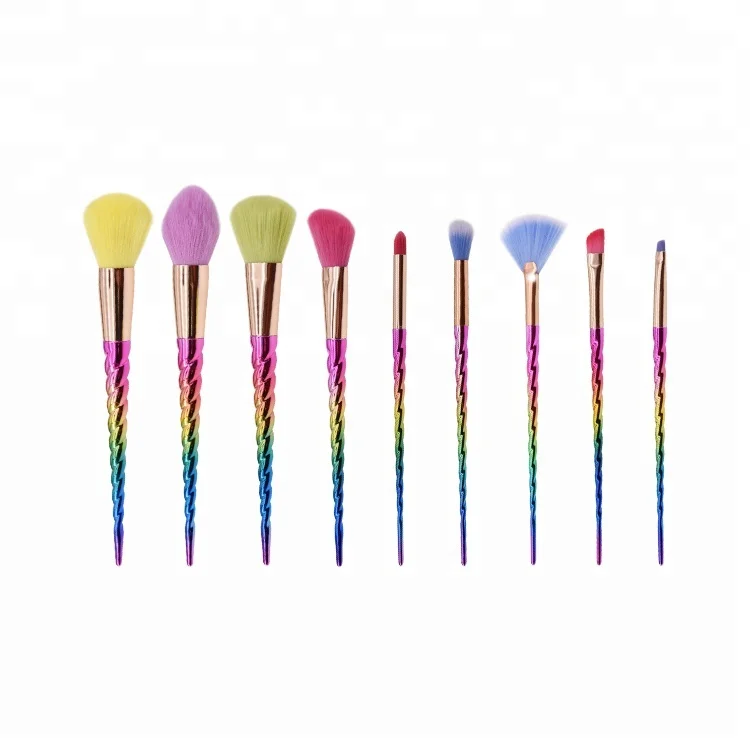 Amazon Premium Private Label Rainbow Makeup Brushes Set - Buy Rainbow ...