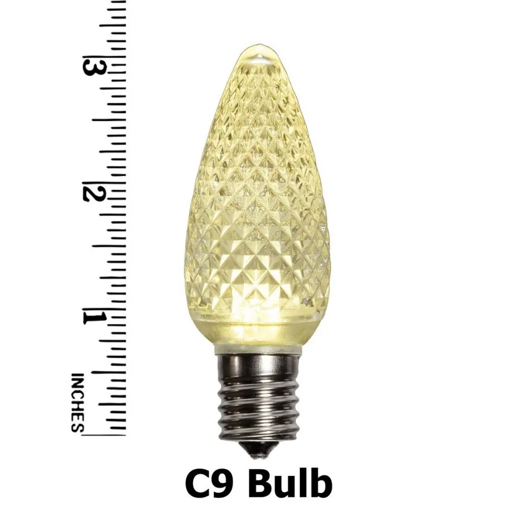 Warm White 0.8w SMD C9 LED Christmas Light Replacement Bulbs