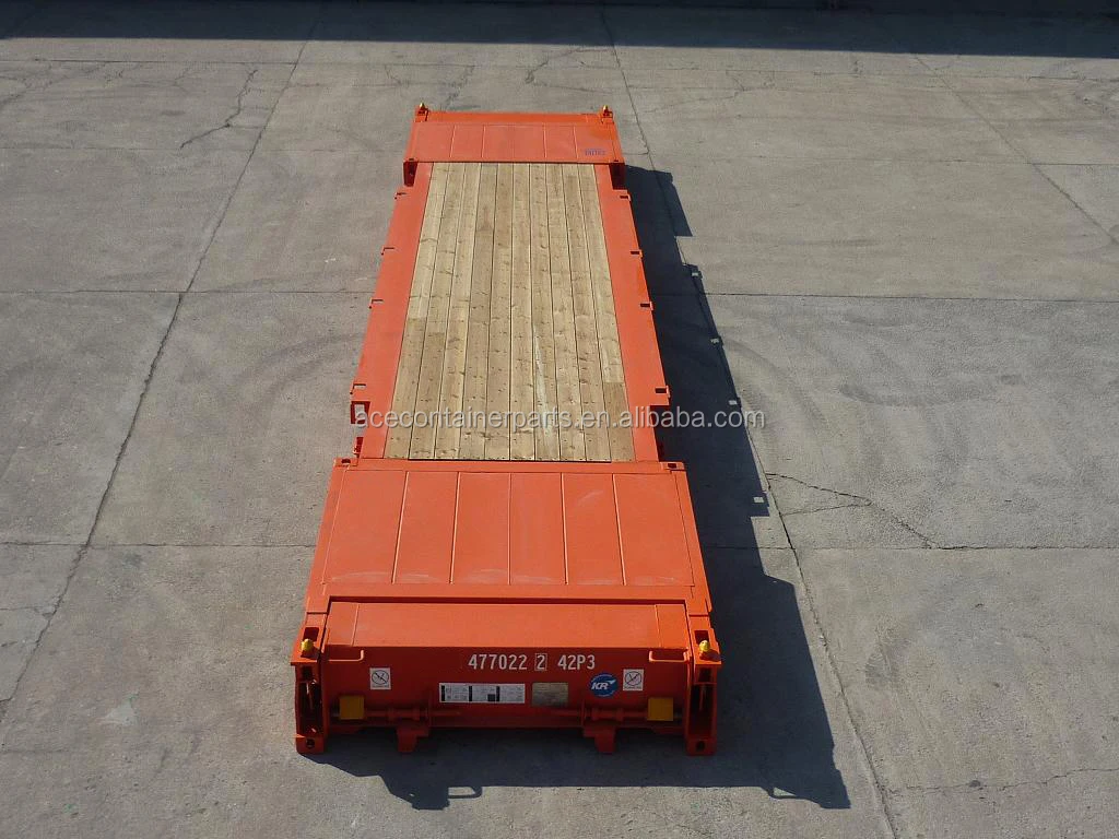 Collapsible Double End Heavy Duty 40ft 40 Flat Rack Flatrack Shipping ...