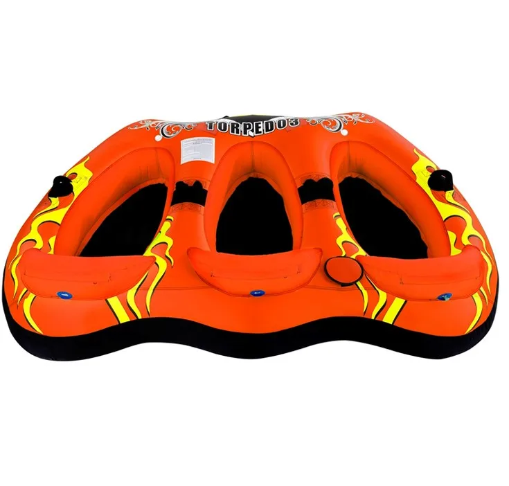 Orange Torpedo 3 Inflatable Flying Fish Towable For 3 Riders - Buy ...