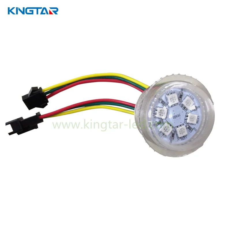 Addressable 35mm Full Color Amusement Led Pixel Light 6 Smd Rgb Pixel ...