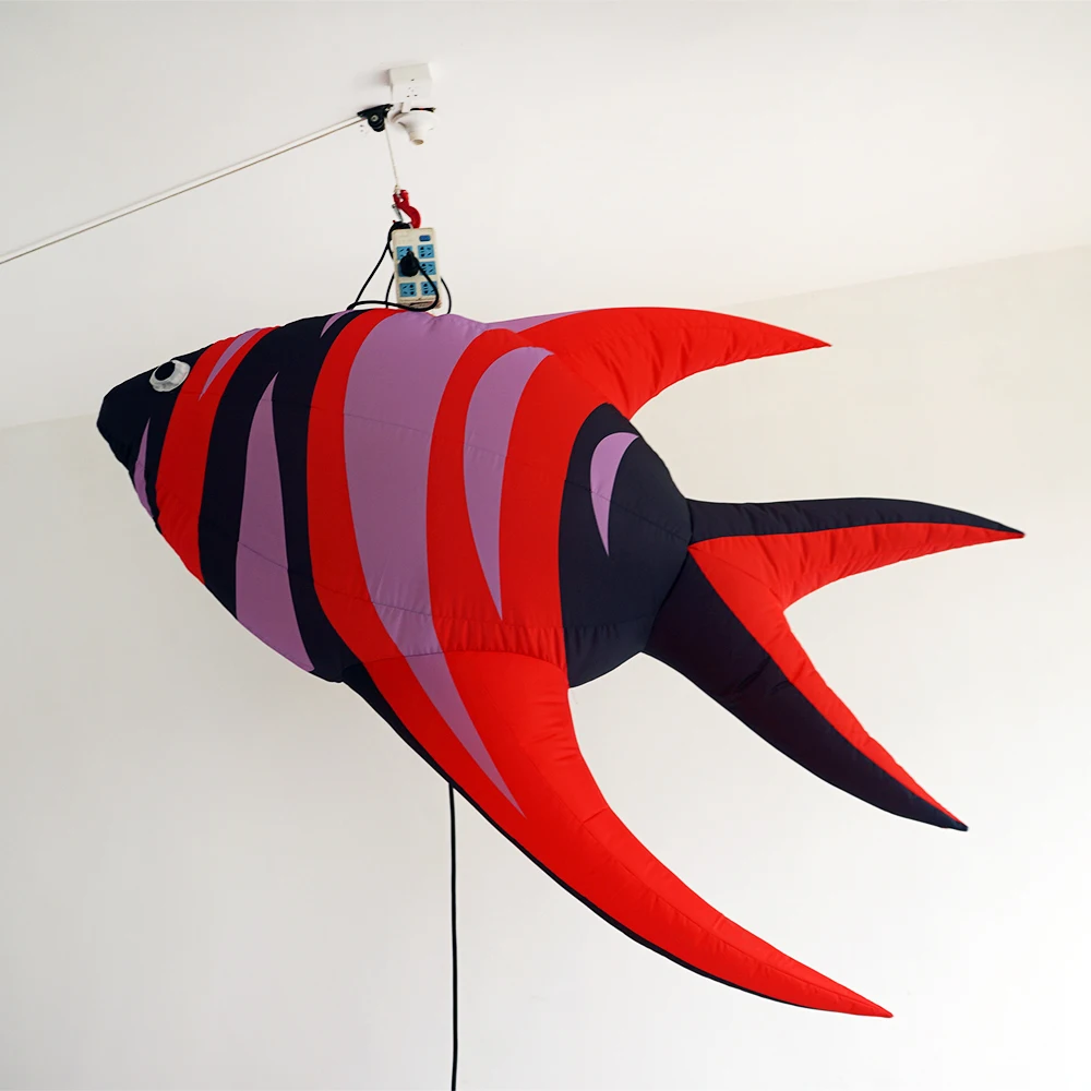 Club Party Decor Giant Inflatable Tropical Fish Hanging Inflatable ...