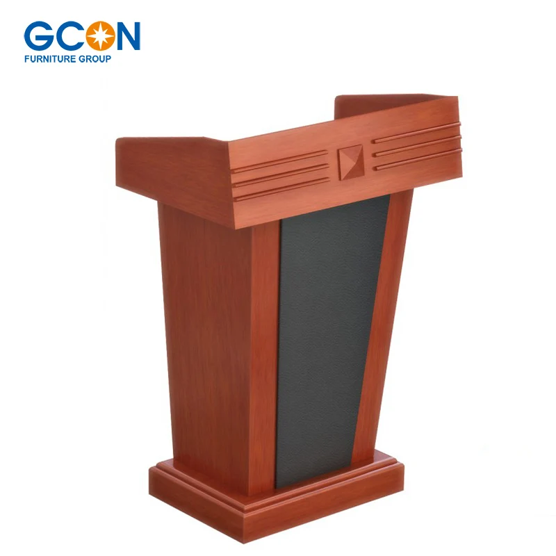 Good Quality Wood Church Podium Lecture Conference Table For Talk Show ...