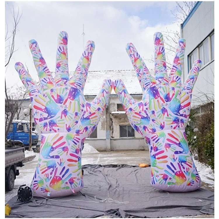 Lifelike Giant inflatable people hand victory sign| Alibaba.com