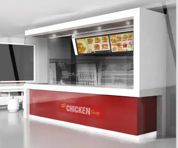 Modern Fast Food Restaurant Shopping Mall Customized Made Fried Chicken ...