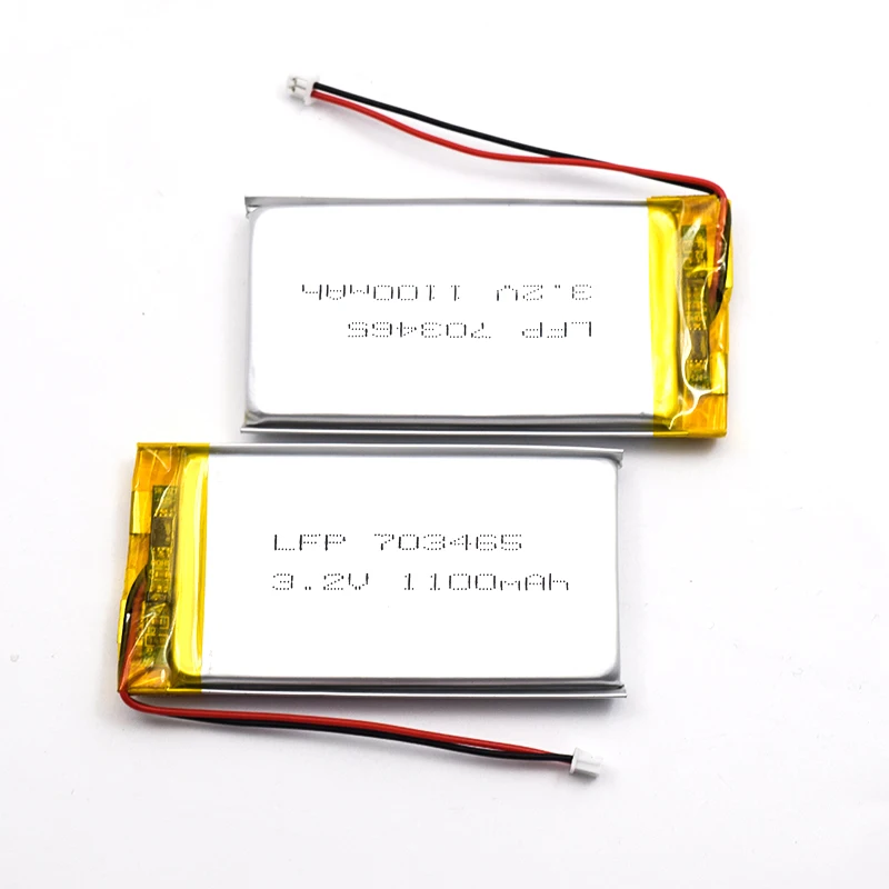 Deep Cycle Prismatic Lithium Pouch Cells 703465 3.2v 1100mah Small Lipo ...