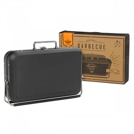 Suitcase Barbecue Foldable Camping Grill Cast Iron Portable Bbq Grills ...