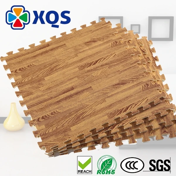 Wood Grain Eva Foam Playing Mat For Baby Wooden Toys The Kids Mat - Buy ...