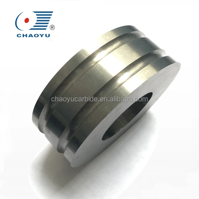 Yg8 Carbide Pulley Yg15 Tungsten Carbide Wire Guide Roll And Carbide Straightening Rollers - Buy ...