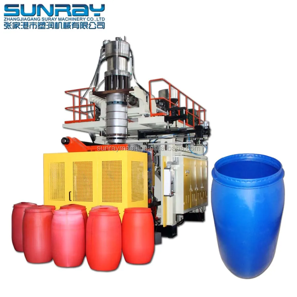 220 Liter Drum Barrel 220l Hdpe Plastic Extrusion Blow Molding Machine hdpe drum extrusion blow ...