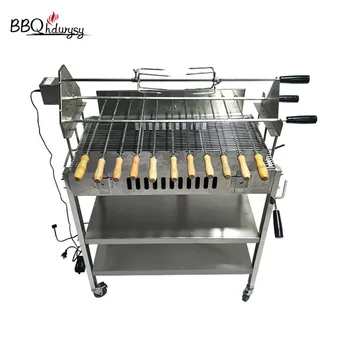 Commercial Auto Rotating Skewer Cyprus Souvlaki Grill Rotisserie ...