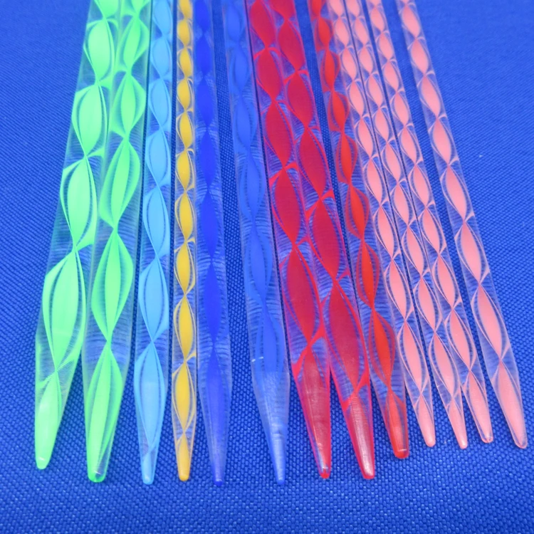 Swirl Acrylic Threaded Rod For Knitting Needles - Buy Swirl Acrylic Rod ...
