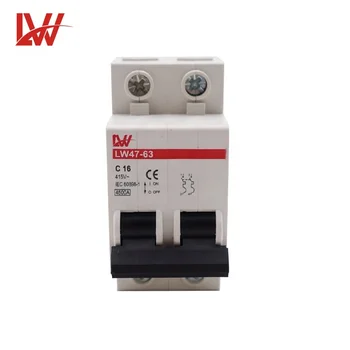 C45n Type Miniature Circuit Breaker Mcb Lw Brand Lw47-63 2p Earth ...