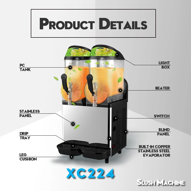 XC224 Iced Coffee Slush Dispenser - Efficient & Sustainable