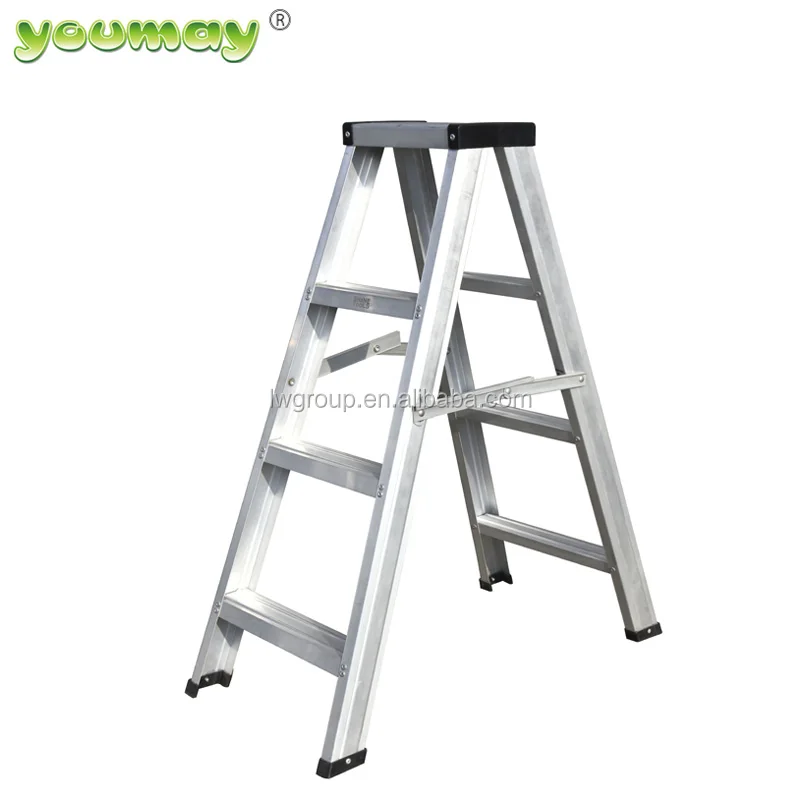 Double-sided Folding Aluminium Decorative Ladder Ad0704a - Buy Ladder ...