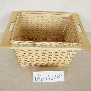 Drawer Wicker Basket Cabinet Wicker Baskets With Wooden-frame - Buy ...