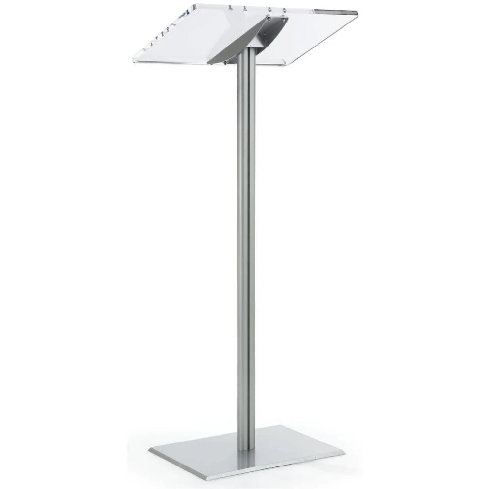 Strong Silver Clear Acrylic Podium Church Pulpit For Floor With ...