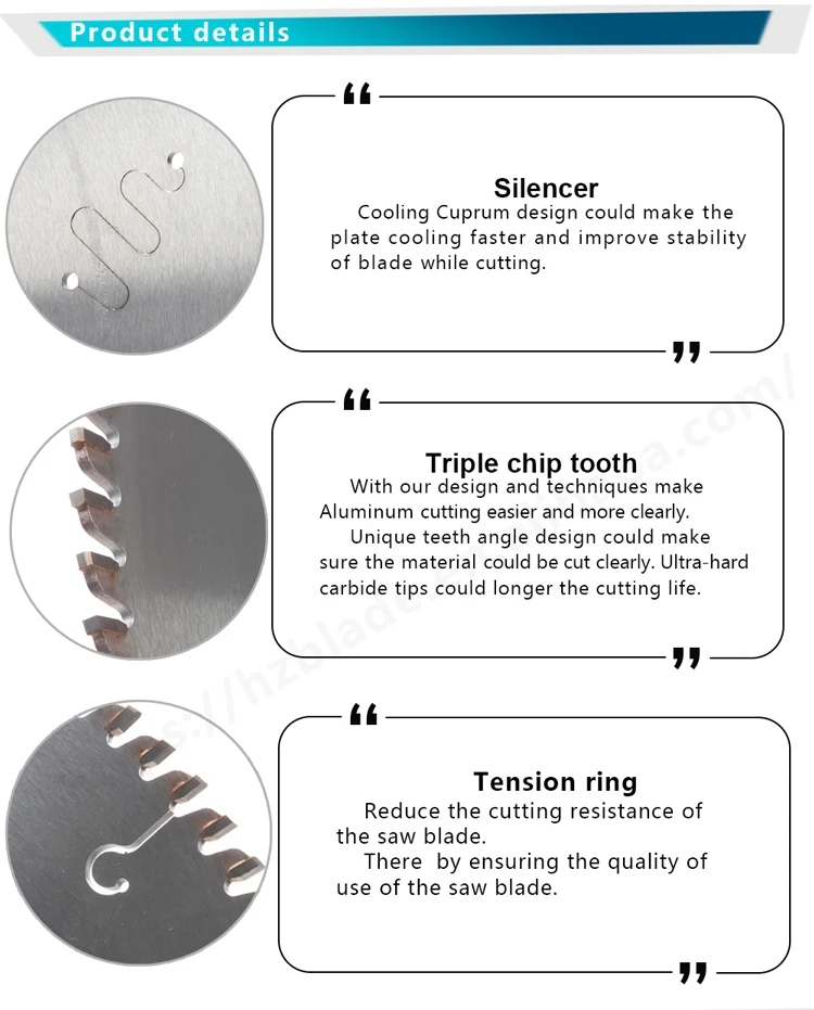 12 Inch 120t Low Noise Silencer Wire Aluminum Circular Saw Blade For ...