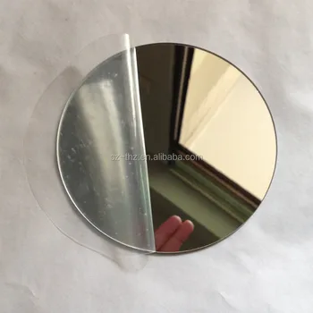 Acrylic Round Mirrors Diameter 100x2mm Plastic Silver Mirror With Back ...