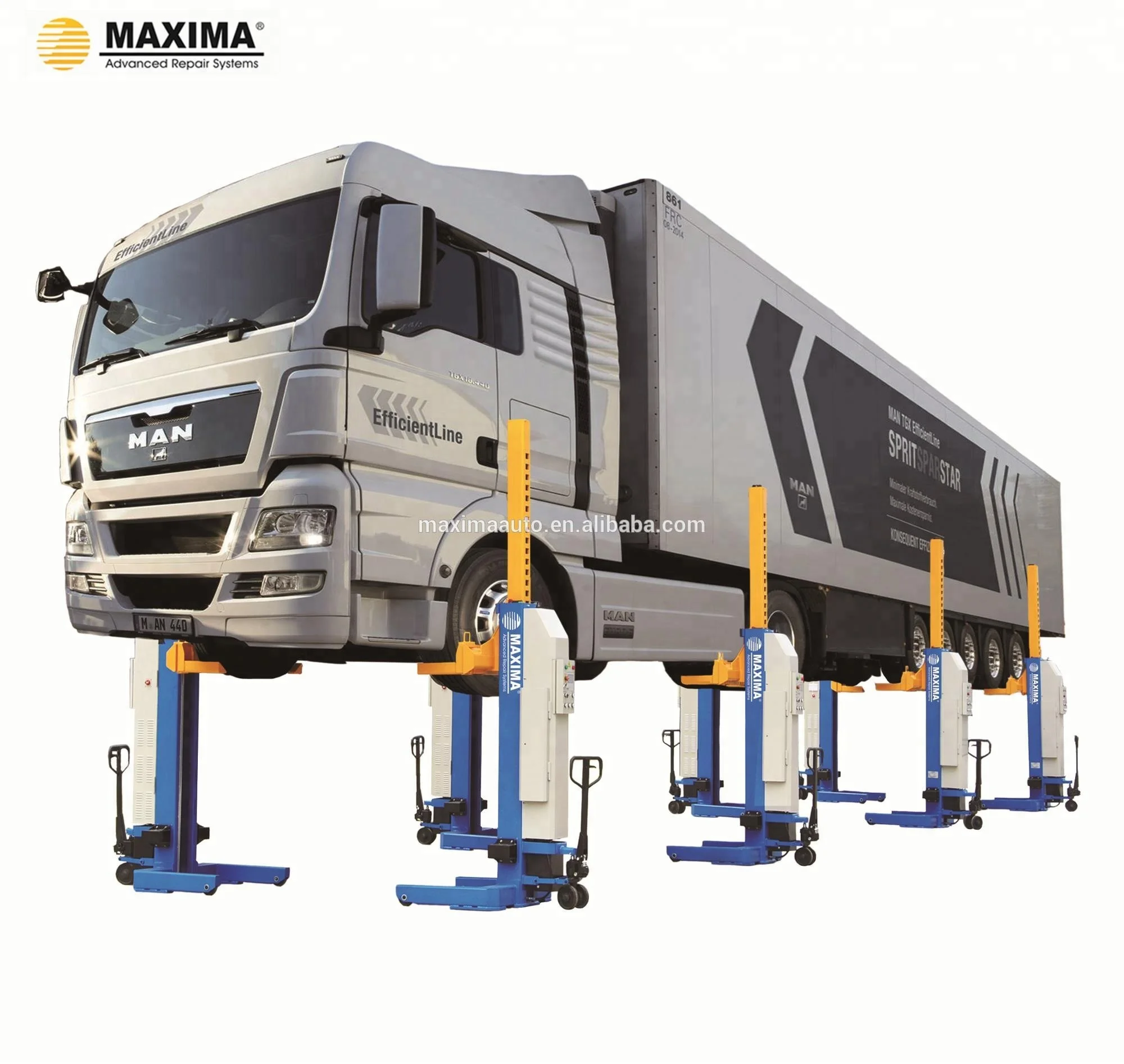 Maxima FC55W CE 5.5tons Car Lift - 3 Stage Telescopic