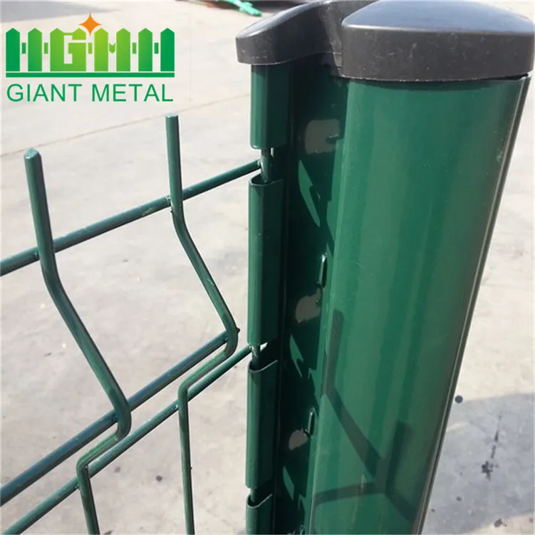3D Curved Garden Fence Square Post Steel Iron Frame Galvanized+PVC ...