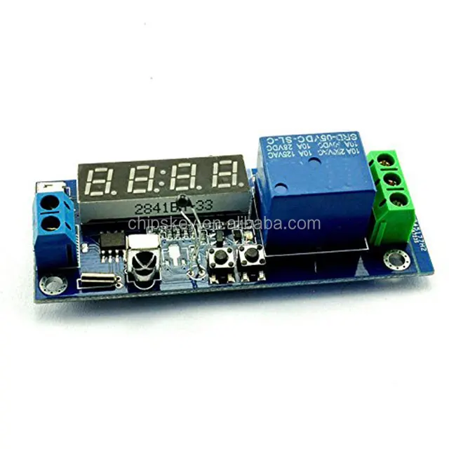 #23129 Digital Clock Temperature Timer Relay Module Self-Locking Switch Controller with Cycle ...