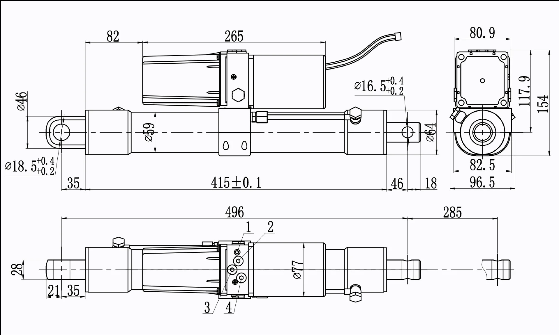 Lifting Equipment - Dump Truck Lifter with DC Hydraulic Push Rod