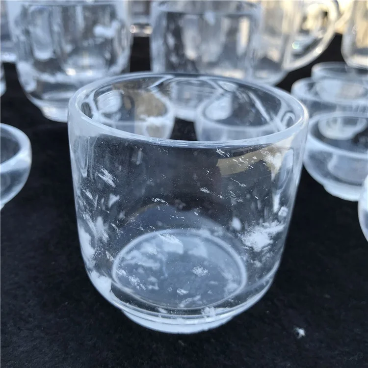Wholesale Custom Fused Quartz Clear Crystal Tea Cup For Gifts - Buy ...