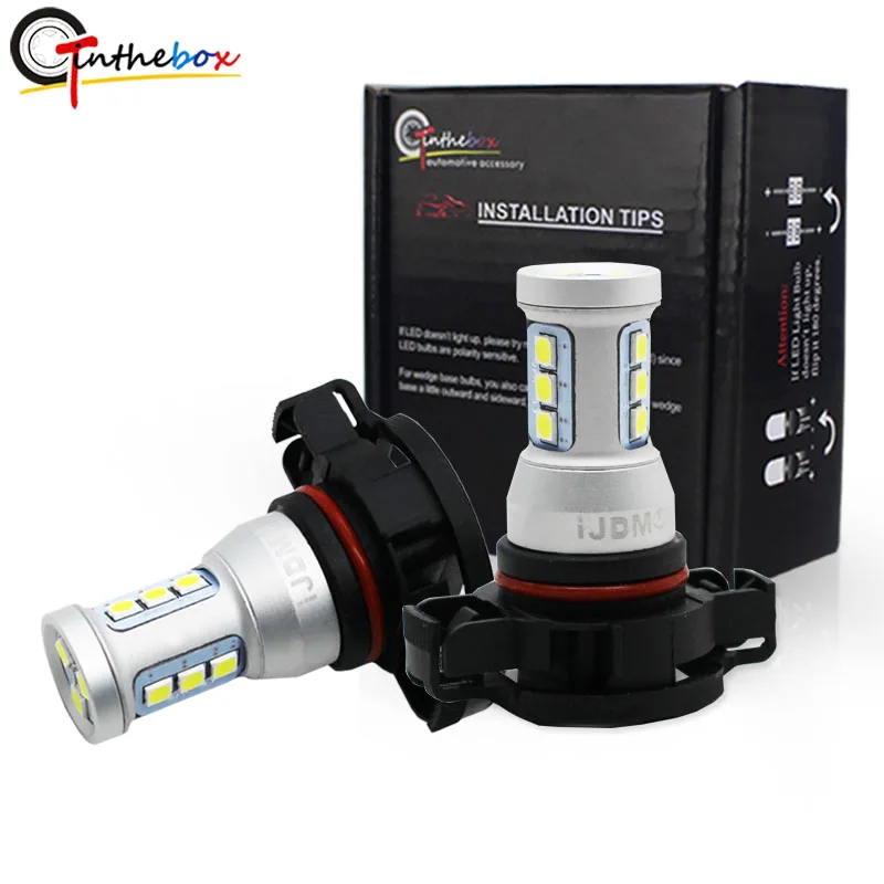 6000k White Red Amber Canbus No Error H16 Led 5202 Ps19w Psy24w Led ...