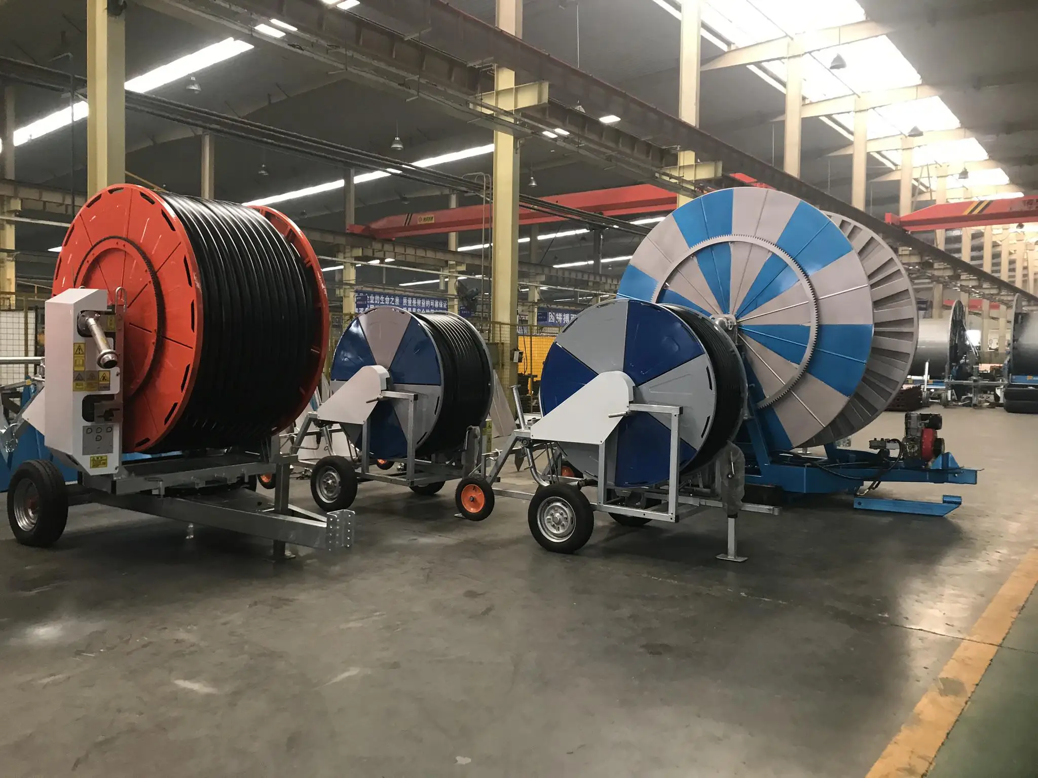 New Rain Gun Sprinkler Hose Reel Movable Wheel Cart Irrigation System ...