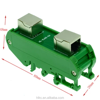 Din Rail Mount Rj45 Module,Rj45 8p8c Breakout Board,Terminal Block ...