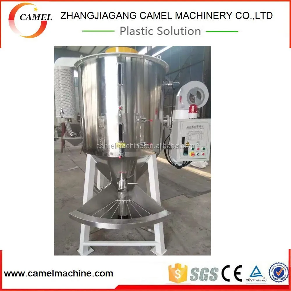 Large Volume Vertical PP PE Plastic Granule Drying Mixer Mixing Machine ...