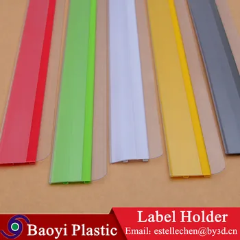 Merchandising Data Strip Label Holder For Double Wire Shelf - Buy Label ...