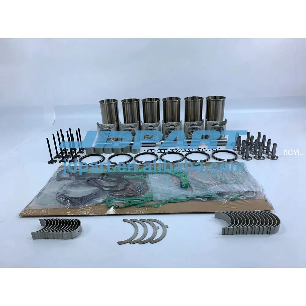 SD33 Rebuild Overhaul Repair Kit With Valves Engine Bearings Cylinder Liner Piston Rings Full ...