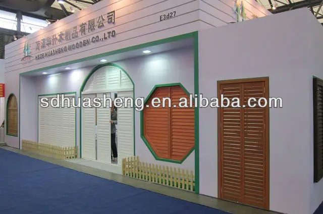 Solid Wood Plantation Shutter Basswood Custom Built-in Simple Handmade ...