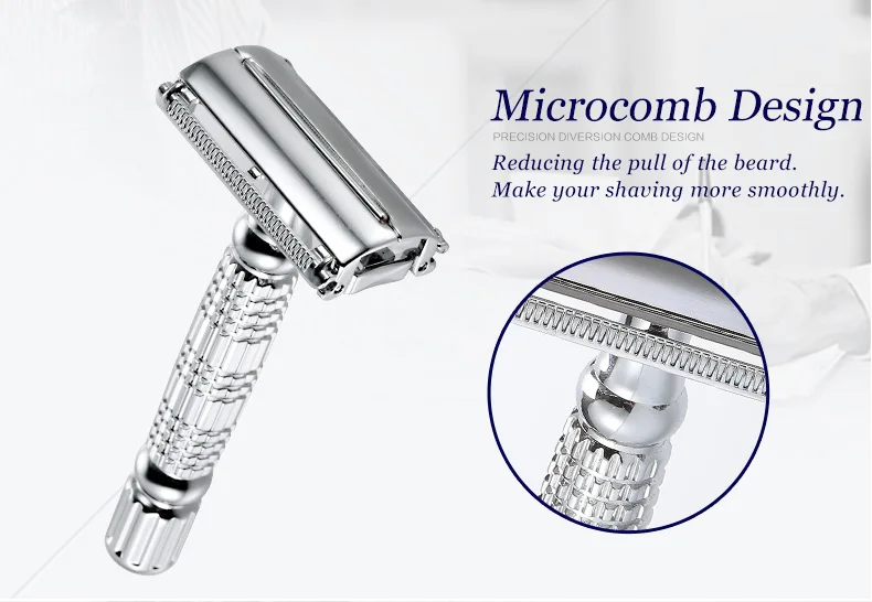 Twin-bladed Double Edge Safety Razor Shaver Classic Men's Twist ...