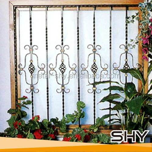 Alibaba.com: Wrought Iron Steel Window Bars for security, durable metal ...