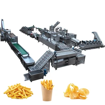 1000kg Capacity Automatic Frozen French Fries Making Machine French ...