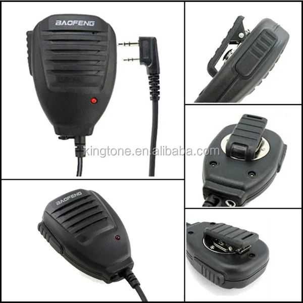K Type Ham Radio Microphone Walkie Talkie Hand Speaker Mic Handheld ...