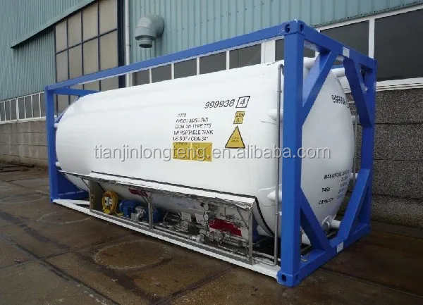 Cryogene T75 20 Ft Iso Tank Container Voor Vloeibare Stikstof Helium ...