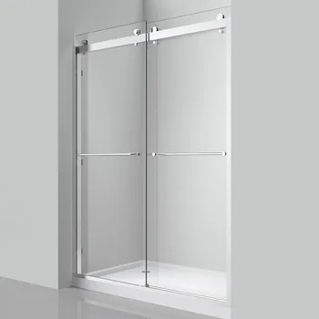Cambridge Series Double Ways Shower Room Two Door Bypass Frameless ...