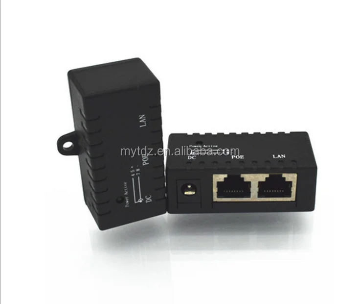 Gigabit Passive Poe Injector Power Over Ethernet Wall Mount Met Led En ...