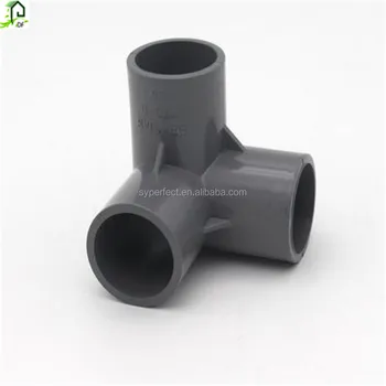 Plastic Injection Pvc 3 Way Corner Connectors For Pipe - Buy 3 Way Tube ...