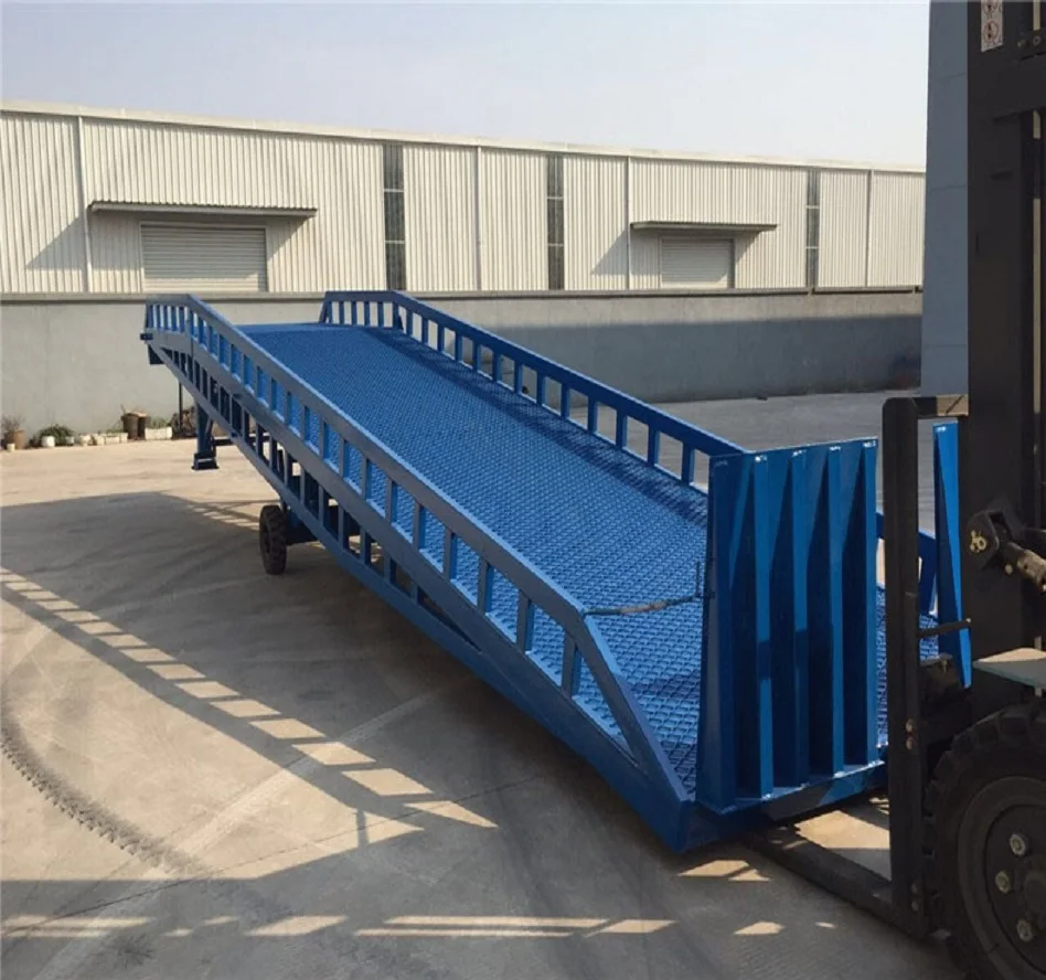 Electric Container Loading Forklift Ramp Vehicle Mobile Dock Ramp ...