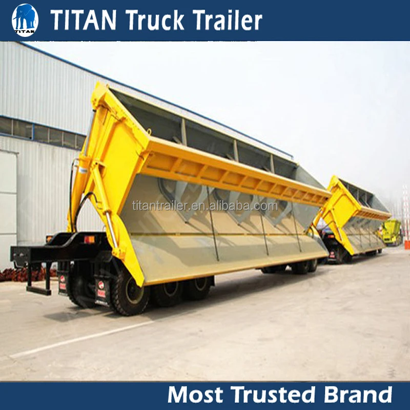 4 eixos tandem lado tipper interlink reboque caminhão reboque ruptura ...